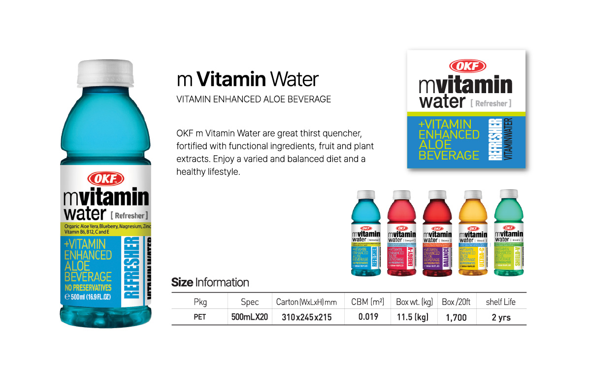 m vitamin water : OKF CORPORATION