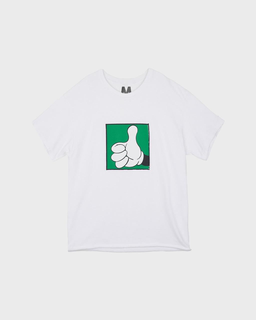 THUMBS UP T-SHIRT WHITE/GREEN