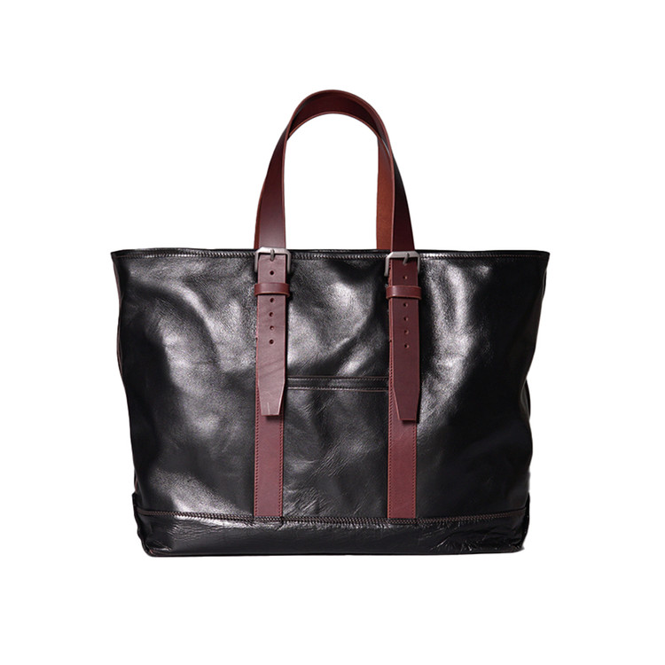 B-3 tote & shoulder bag black & brown : 엠비스