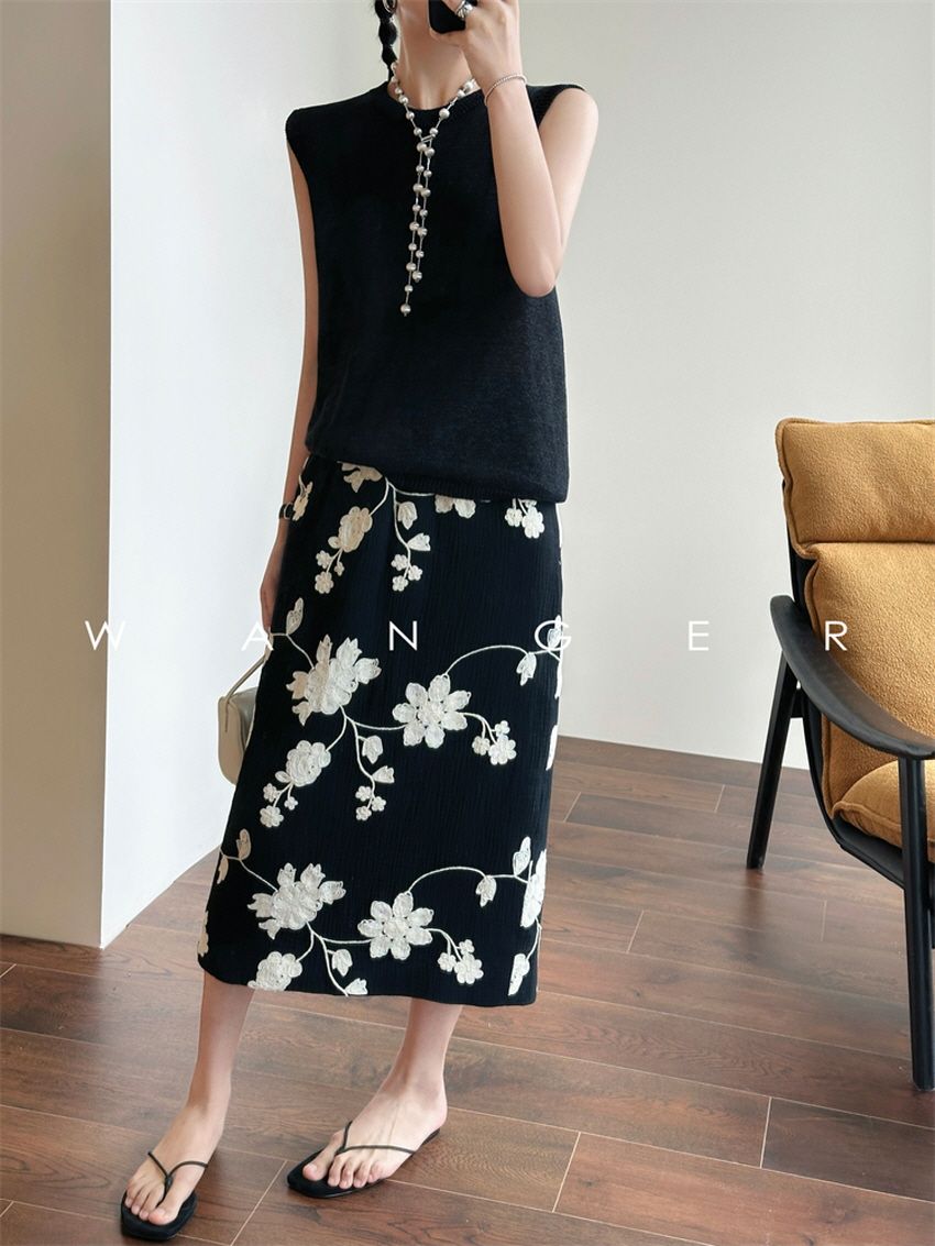 WANGER Flower Jacquard Set-up (Skirt) : 소냐도르(soñador)