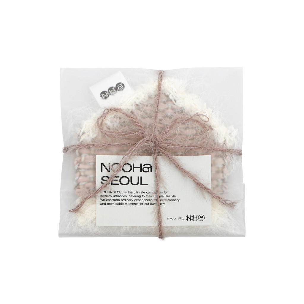 Crooked House Coaster_Pink Grey : Nooha Seoul 누하서울