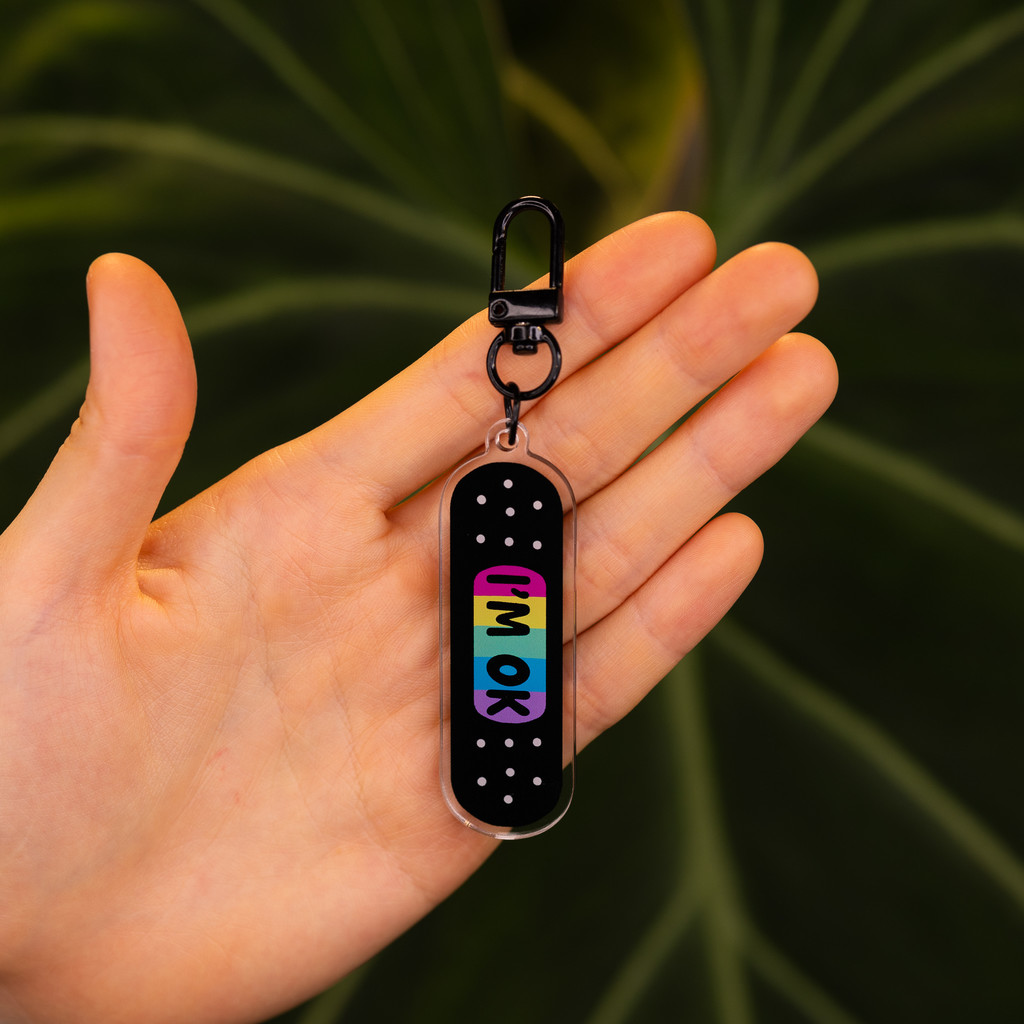 Bandage Acrylic Keychain : Roundliners