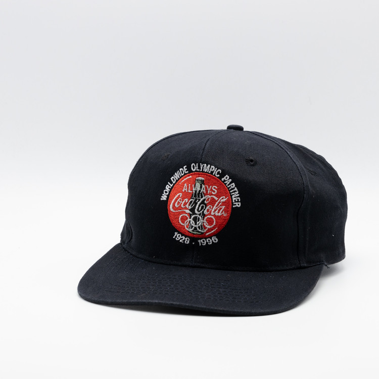 VINTAGE COCA COLA CIRCLE LOGO BLACK HAT : Paramade Pickers (파라메이드피커스)