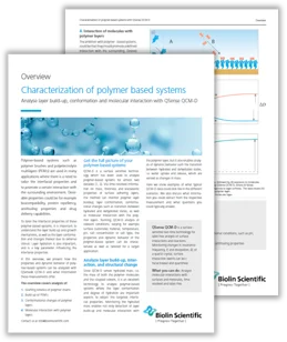 Biolin Scientific | QCM-D | Characterization of polymer-based systems ...