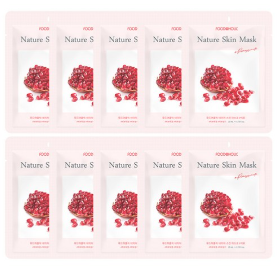 Food-A-Holic Nature Skin Pomegranate Mask Pack 10 packs : kiwemall
