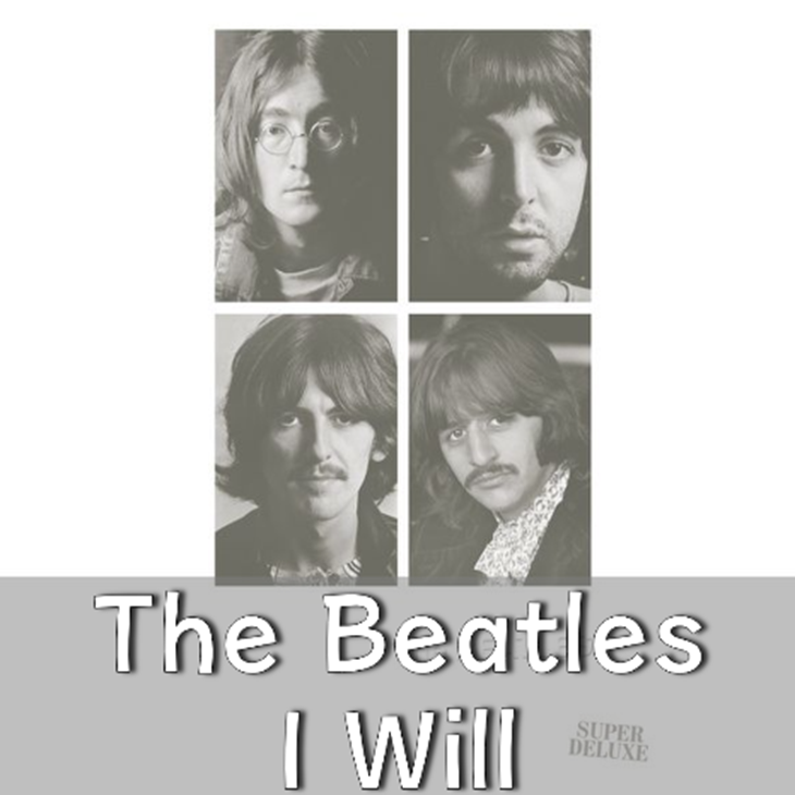 The Beatles - I will [타브 + 코드 악보] 가사포함 : Clef Guitar 타브 악보