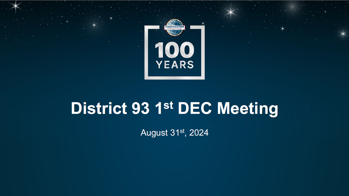 Announcement: 1st DEC Meeting(8/31_From 7:00pm to 9:00pm) : Announcement