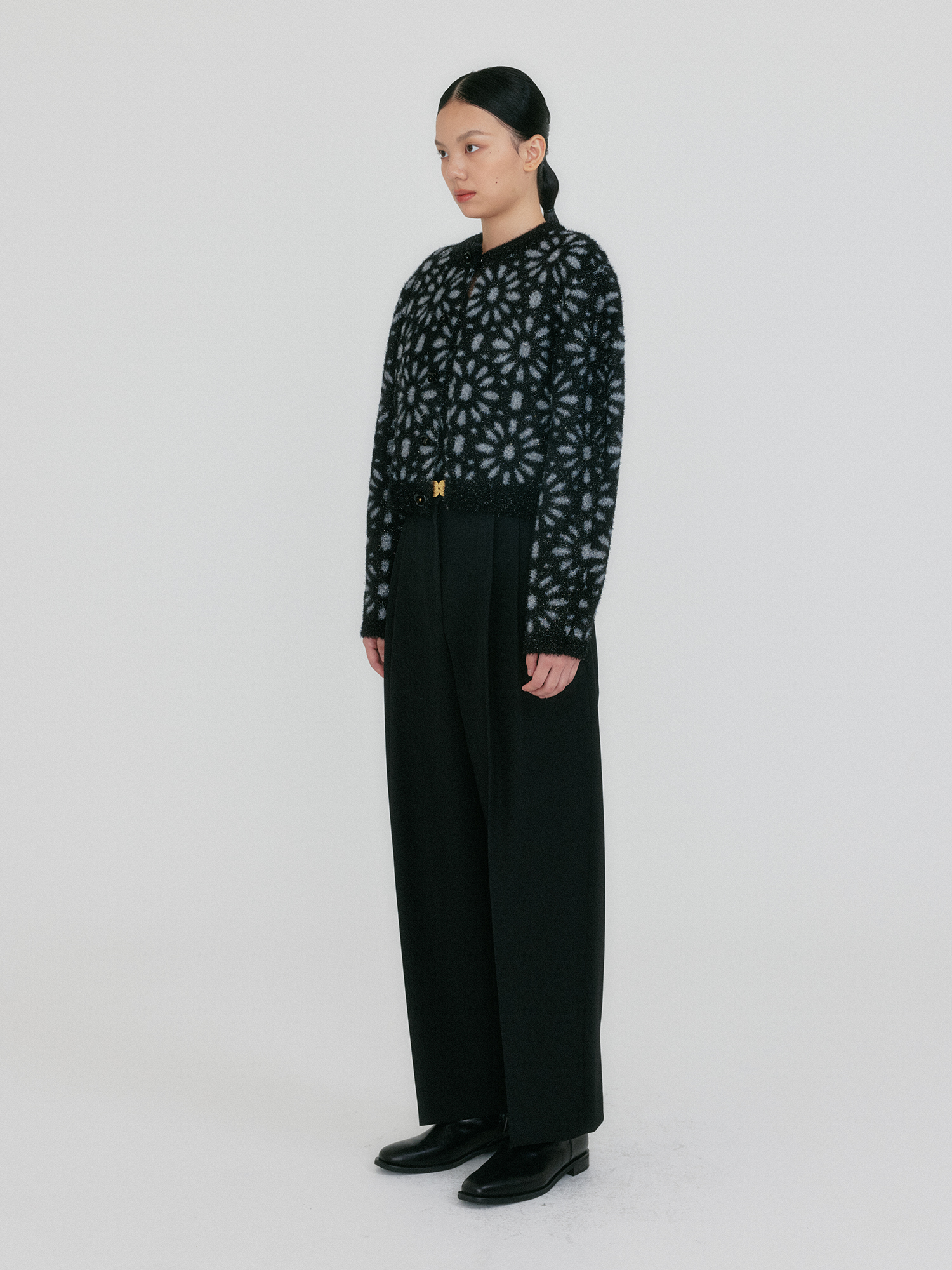 ZOVAN Tapered Pocket Pants - Black : EENK