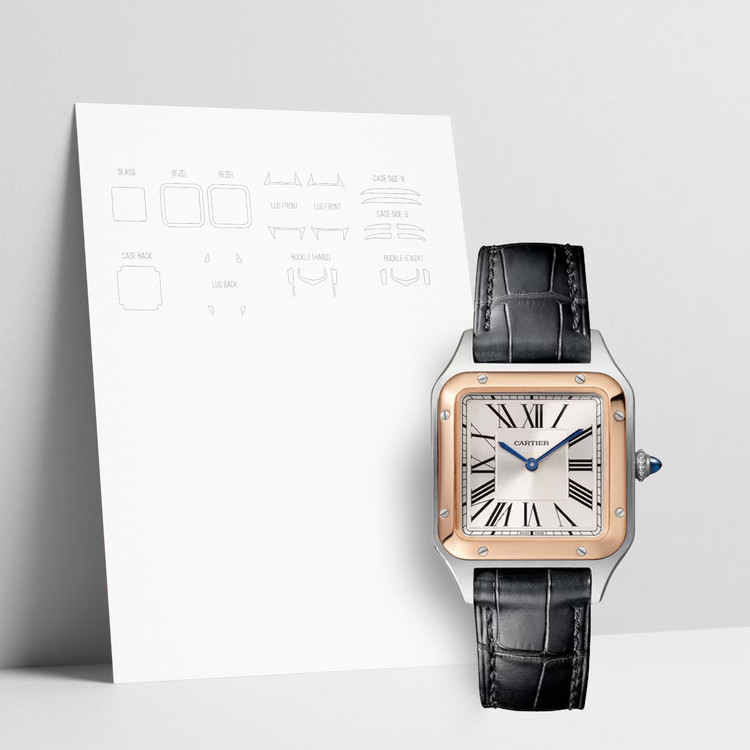 워치쉘 까르띠에 산토스 W2SA0012 스몰 보호 필름 : 워치쉘 — Patented Rolex Protection