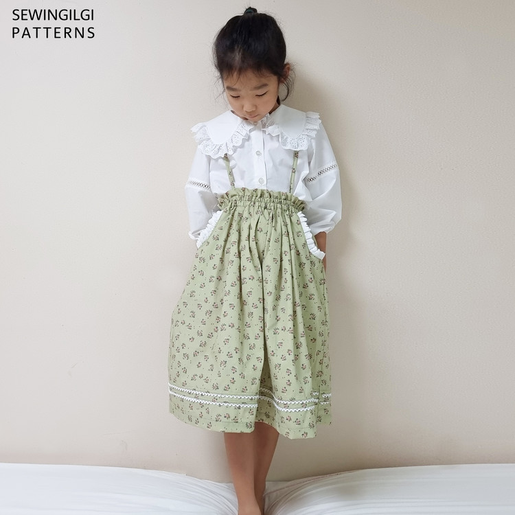 Heidi Long Skirt for kids Pattern : SEWINGILGI PATTERNS