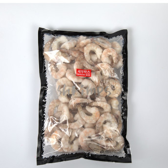 생 칵테일 쉬림프 900g 26/30 IQF 냉동 깐 탈각 흰다리 새우 새우박스