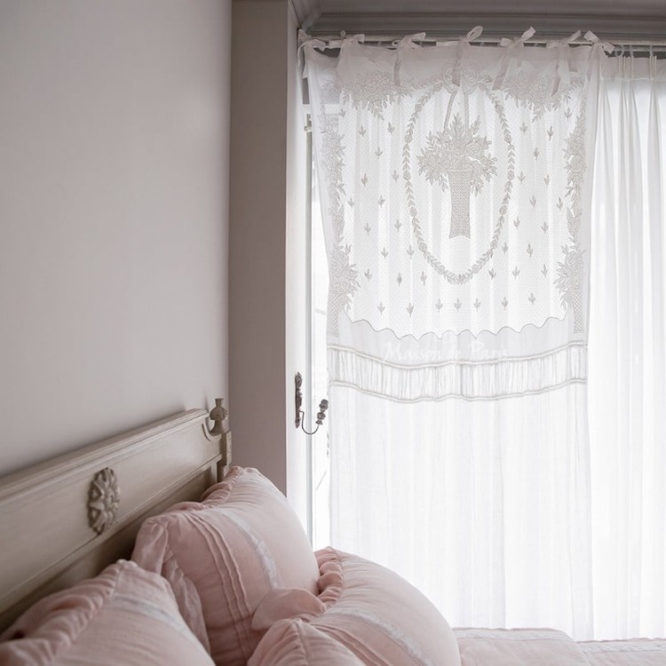 꼬끄시그루 커튼 아스티스 (화이트) : 라벨르엠 - Labelle M