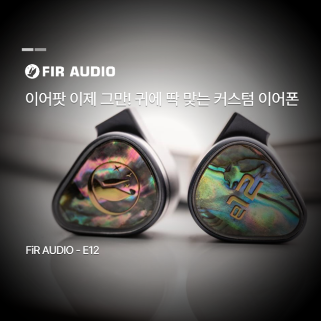 이어팟 이제 그만! 귀에 딱 맞는 커스텀 이어폰 (FiR AUDIO - E12) : 사운드캣