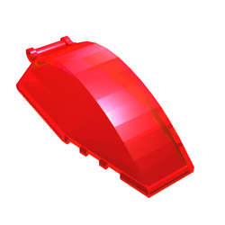 레고부품 Trans-Red Windscreen 8 x 4 x 2 Curved with Bar Handle (23448) : 오 ...