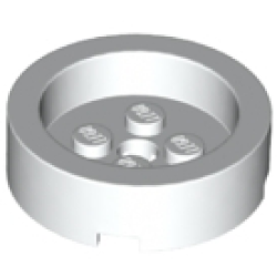 레고부품 White Brick, Round 4 x 4 with Recessed Center and Hole (68325) : 오 ...