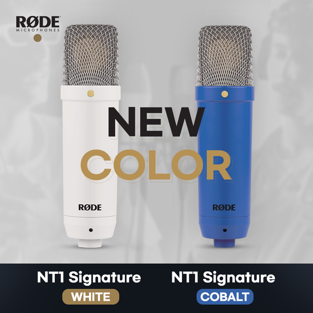 [국내출시예정] RODE NT1-Signature NEW Color 출시(WHITE, COBALT) : 사운드캣