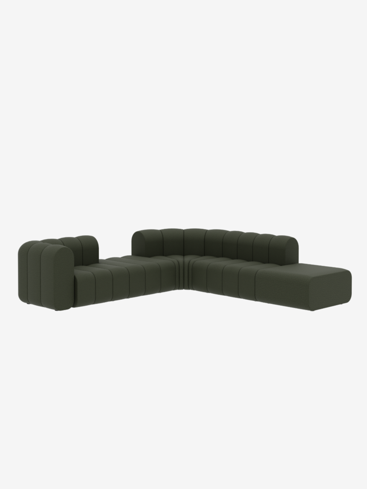Rolling Sofa Corner 5-Seater 3,100mm : 몬스터그레이 | Monster Grey