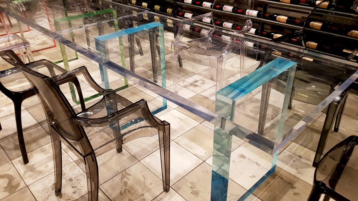 100t bubble-free laminated dyed table#001 : (주)흥왕