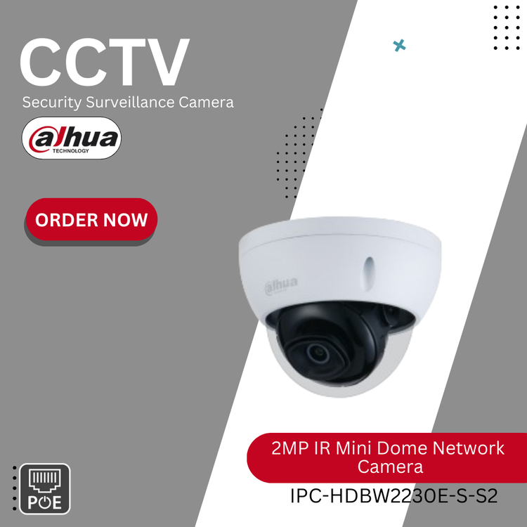 Dahua IPC-HDBW2230E-S-S2 2MP IR Mini Dome Network Camera [ORDER BASIS]