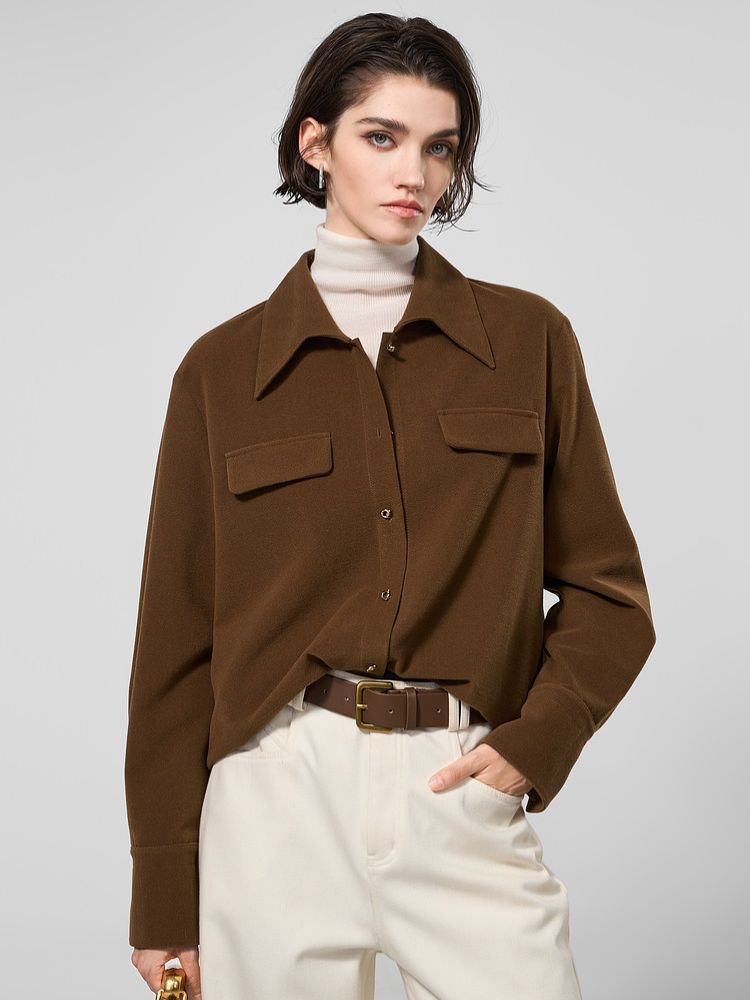 Biselena Serenity Flow Minimal Shirt : 엘레니크(Elenique)