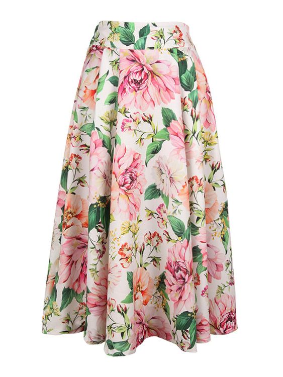Spring Floral Skirt (ASSR4SK03) : 파슨스 Parsons