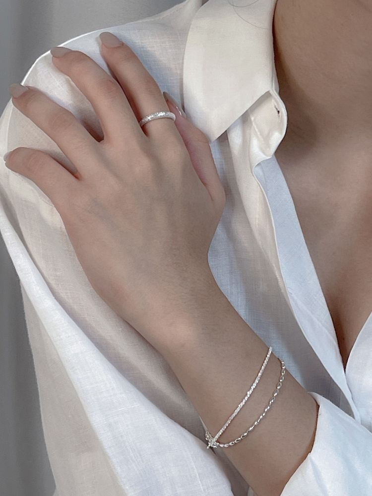 실버925 마르게리따 2.3mm 1.9mm, 1.5mm 팔찌 SBF46 : HRM SILVER