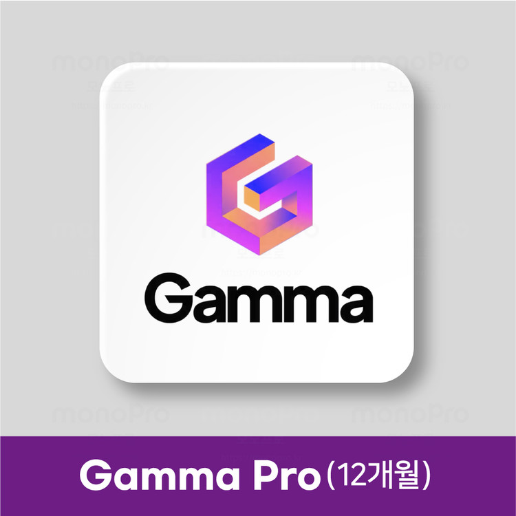 [감마] Gamma Pro 라이선스 12개월 1유저