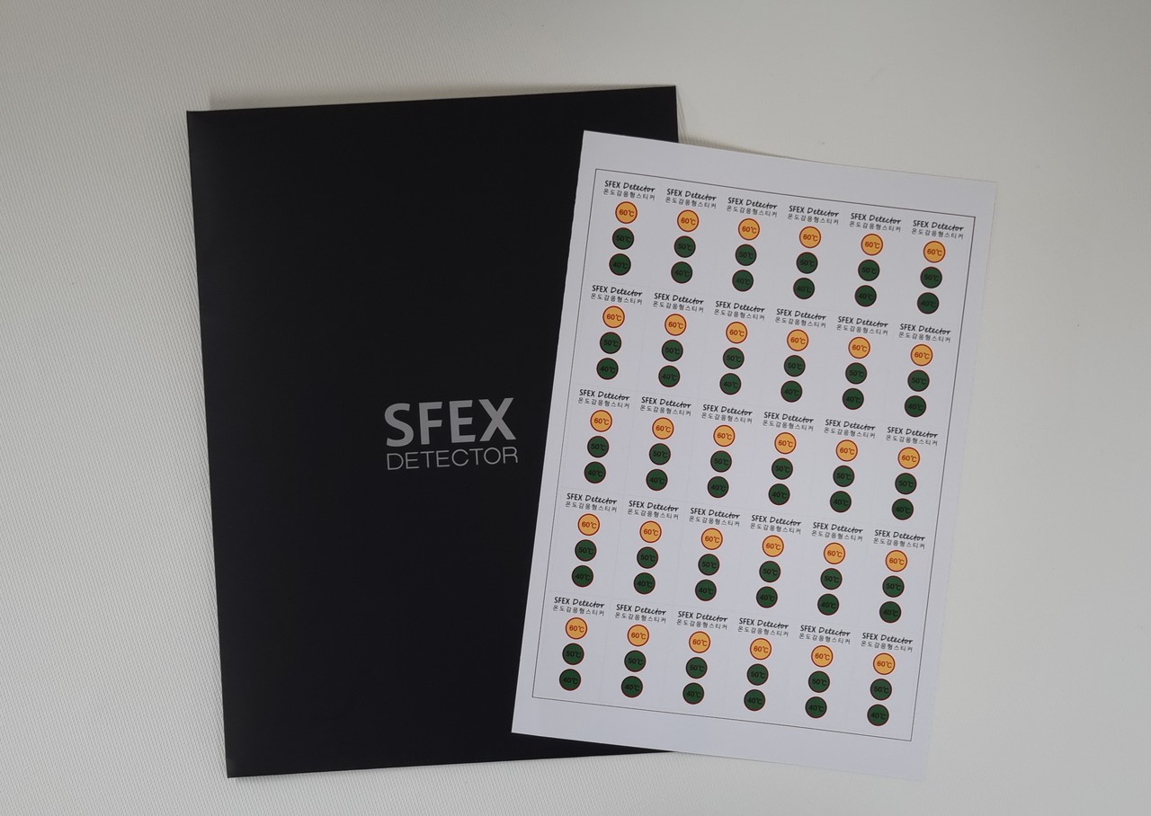 온도 감응형 스티커 SFEX Detector ｜ 이에프솔루션코리아 EF Solution Korea