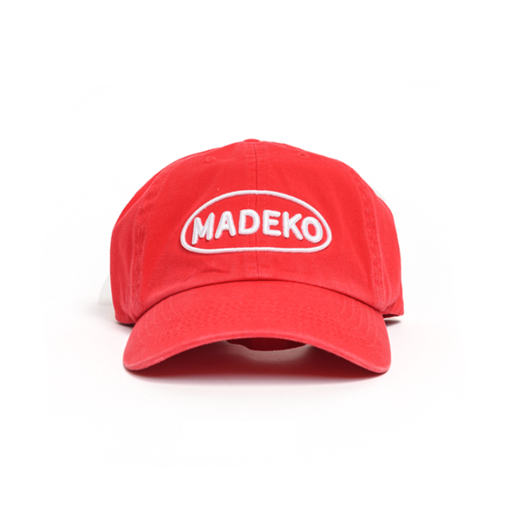 BALL CAP_RED : MADEKO(en)