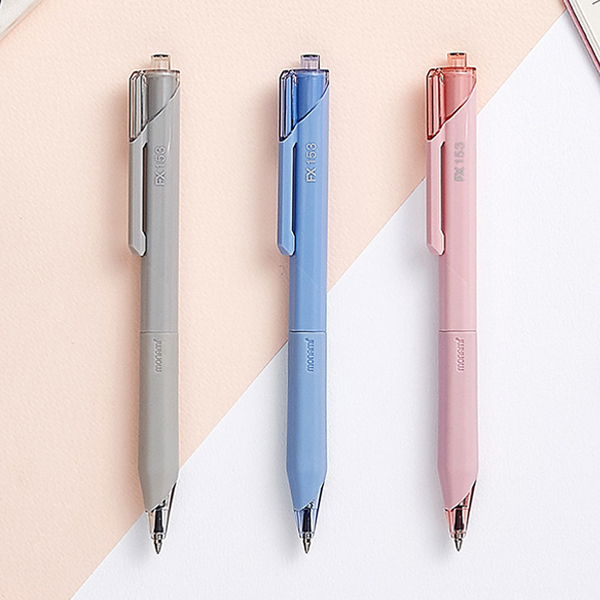 모나미 FX-153 유성볼펜 0.5mm 노크식 국산펜 FX 153 : 무무스토어