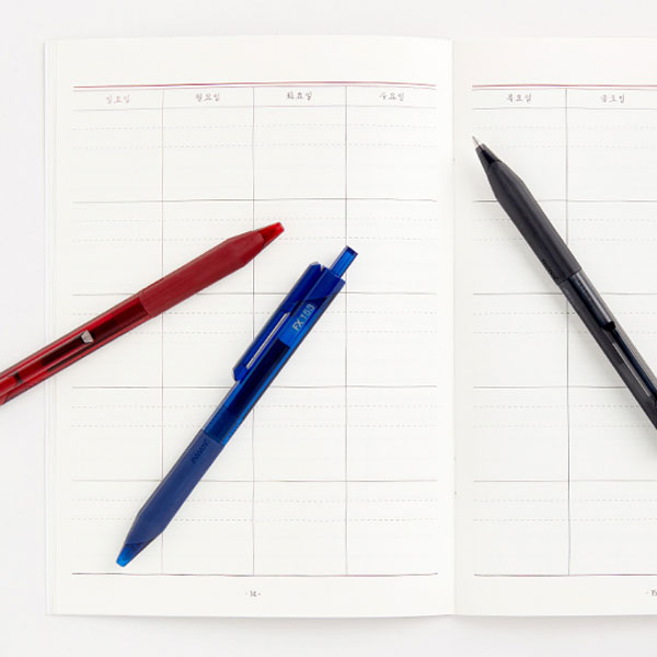 모나미 FX-153 유성볼펜 1.0mm 노크식 국산펜 FX 153 : 무무스토어