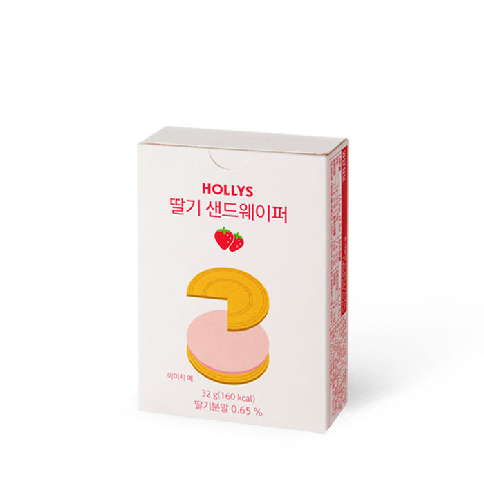 [할리스] 딸기 샌드웨이퍼 4입 : kgfamilymall