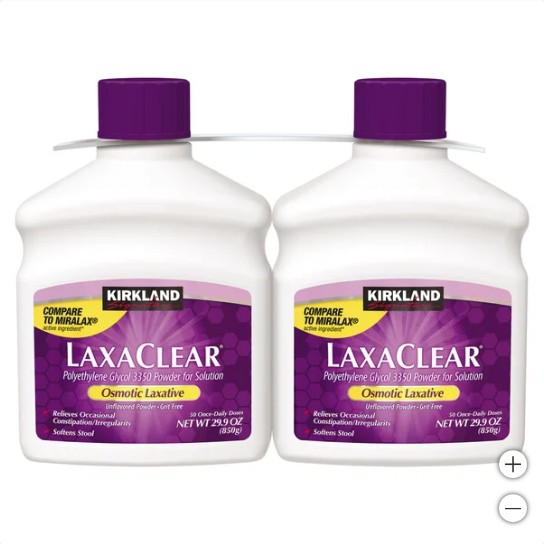 Kirkland Signature LaxaClear, 100 Doses : Vitacali.com