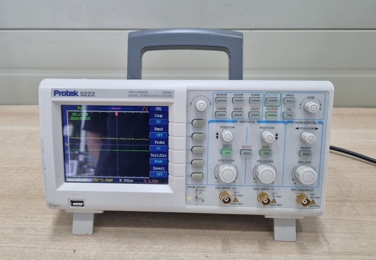 PROTEK S222 2CH 200MHz Digital Oscilloscope 오실로스코프 : 엠아이티솔루션