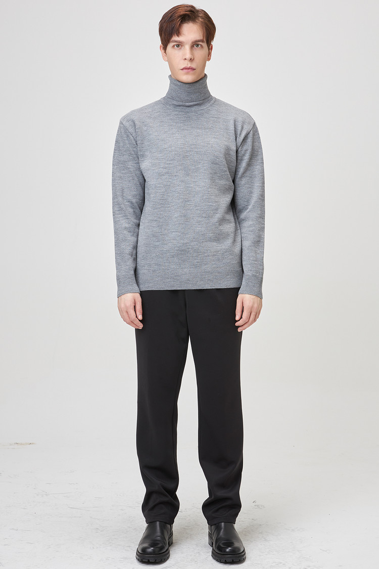 ESSENTIAL WOOL 100% STANDARD POLA GREY KNIT