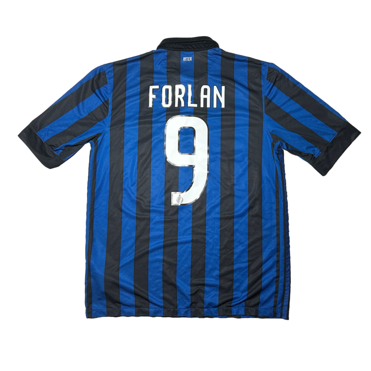 2011-2012 Inter Home #9 Forlan Shirt - L : 433 SEOUL