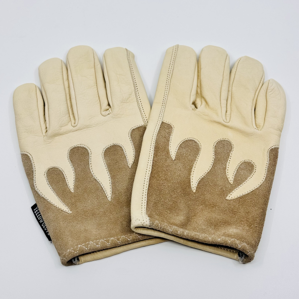 YELLOW GLOVE-SHORT FIRE WHITE /BEIGE : 빠뜨롱 (EL PATRON)
