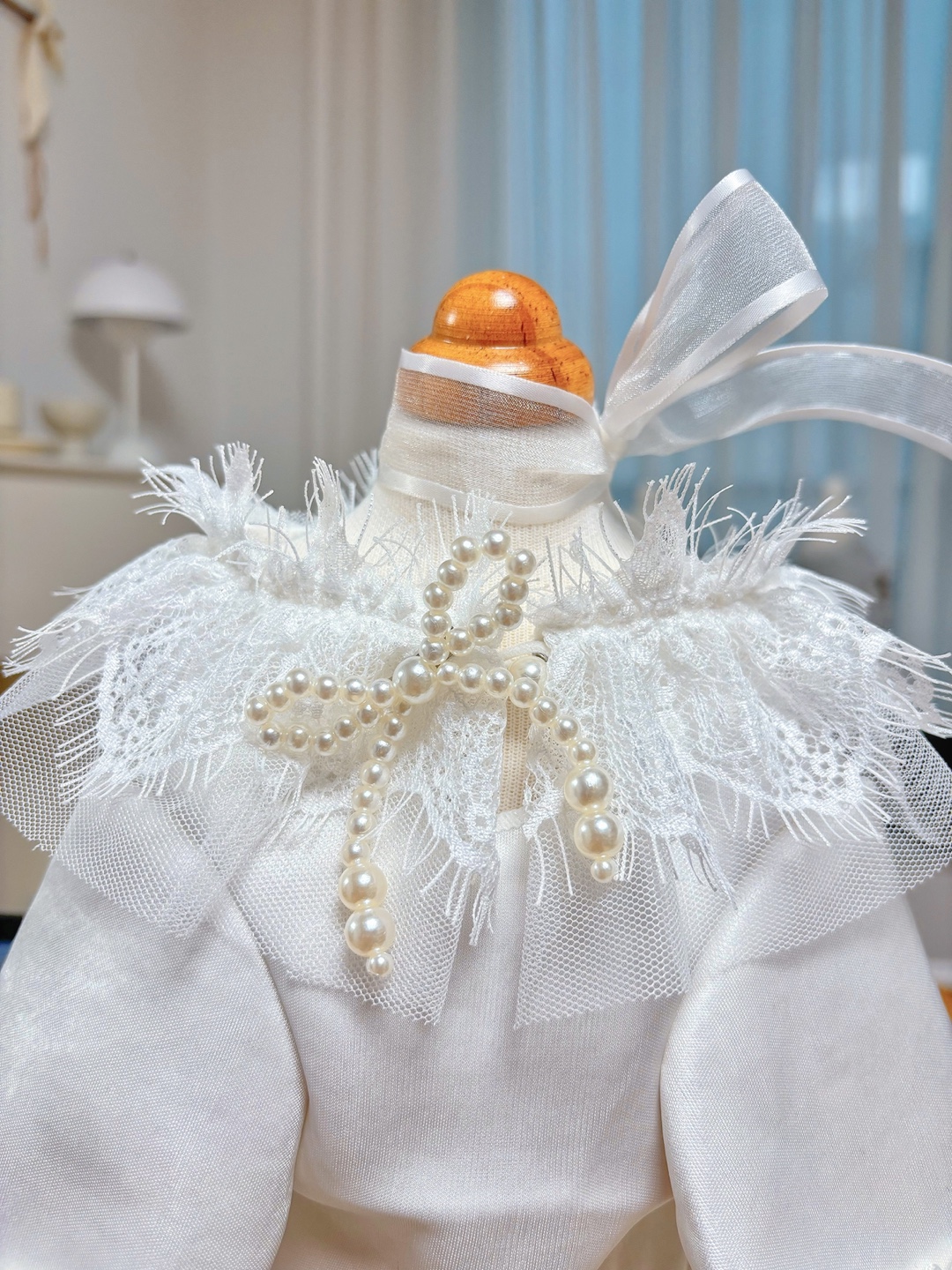 밍구르- 진주 리본 브로치