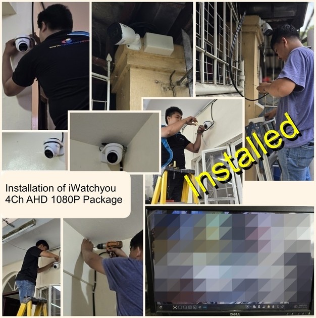 Installation of iWatchYou 4Ch AHD 1080P Package in Q,C area - INSTALLED ...