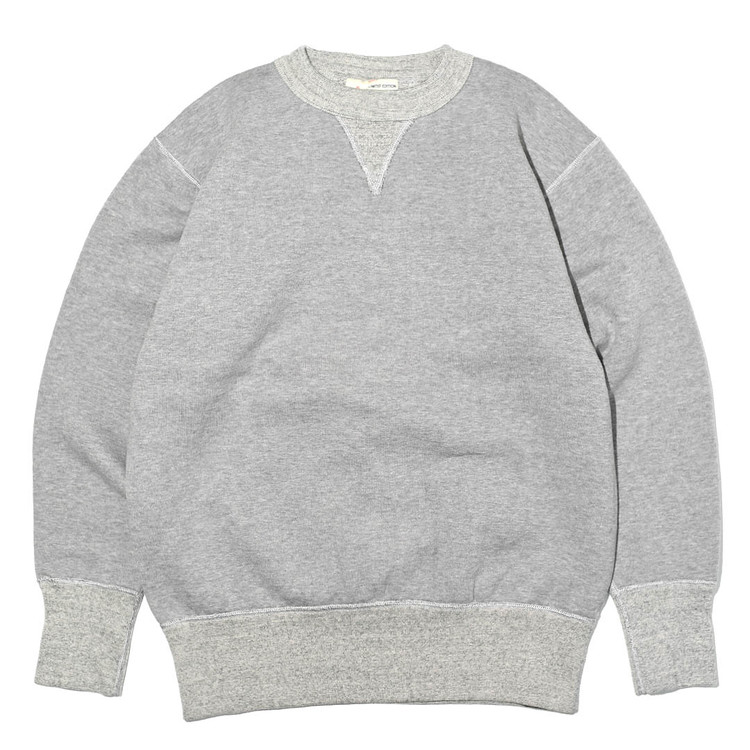 No.92022 Loopwheel Long Sleeve Sweater [Heather Gray] : Semi Basement ...