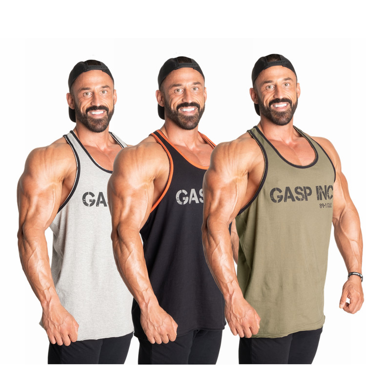 GASP SLEEVELESS T-SHIRTS : 탑독 짐웨어 TOP DOG