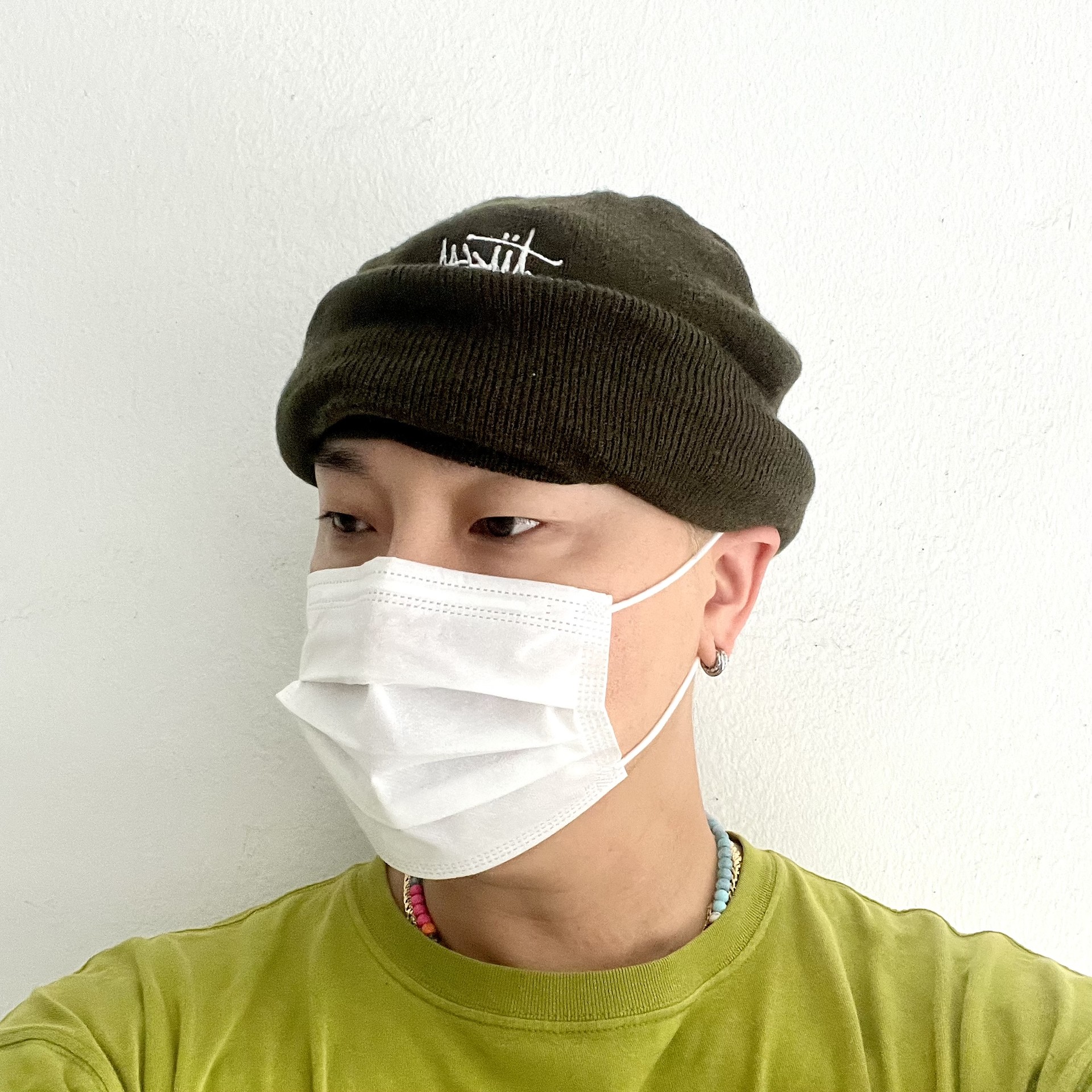 90s stussy balaclava khaki : soberseoul