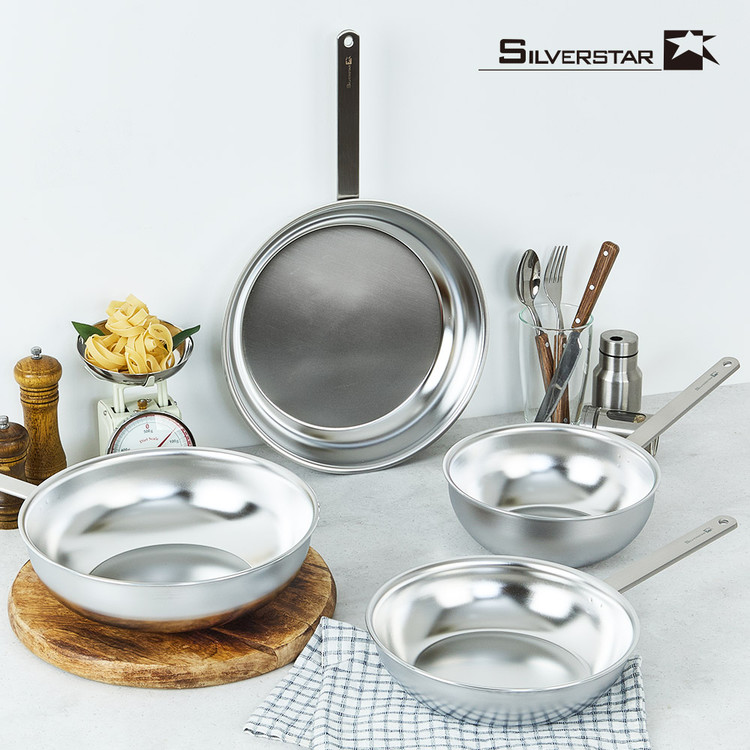 실버스타 316 Ooh 통5중 스텐팬 26cm : TheFlora