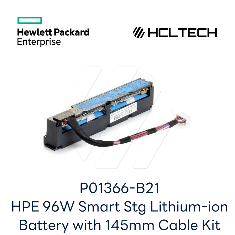 P01366-B21 HPE 96W Smart Stg Lithium-ion Battery with 145mm Cable Kit ...