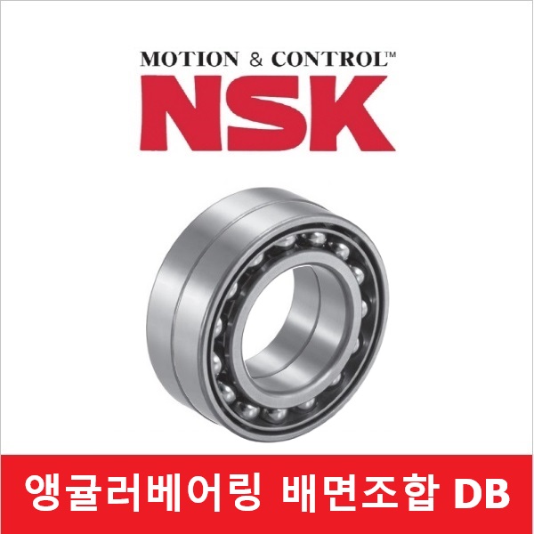NSK 일본 7313BDB 앵귤러 볼베어링 배면조합 레이디얼 축방향 하중지지 : 베어링웍스