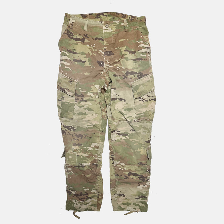 Vintage Hard Faded & Distressed "US ARMY" OCP Multicam Camo Combat ...