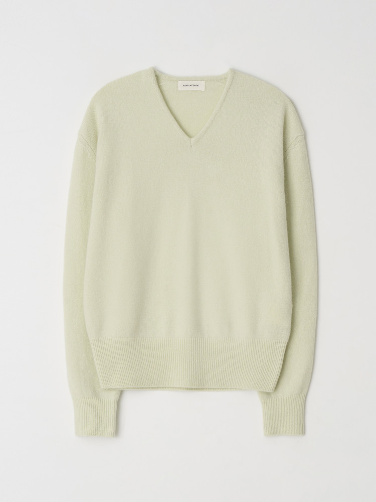 [11TH] GEELONG WOOL V-NECK KNIT - MELON : REMPLACEMENT