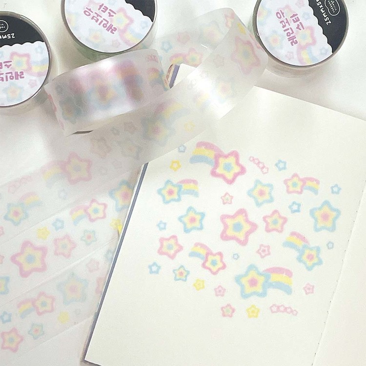 danpat_s | Rainbow Star Kiss-cut Tape : Lovticker