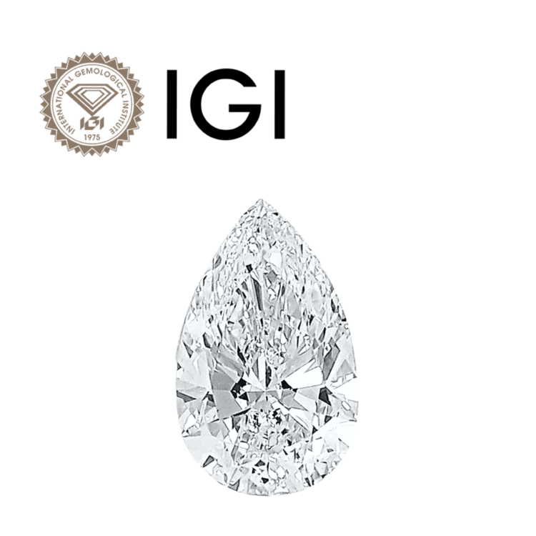 2.03ct D VVS2 3EX IGI (랩그로운 IGI 감정서 동봉) 페어컷 다이아몬드 : SANG & BETH