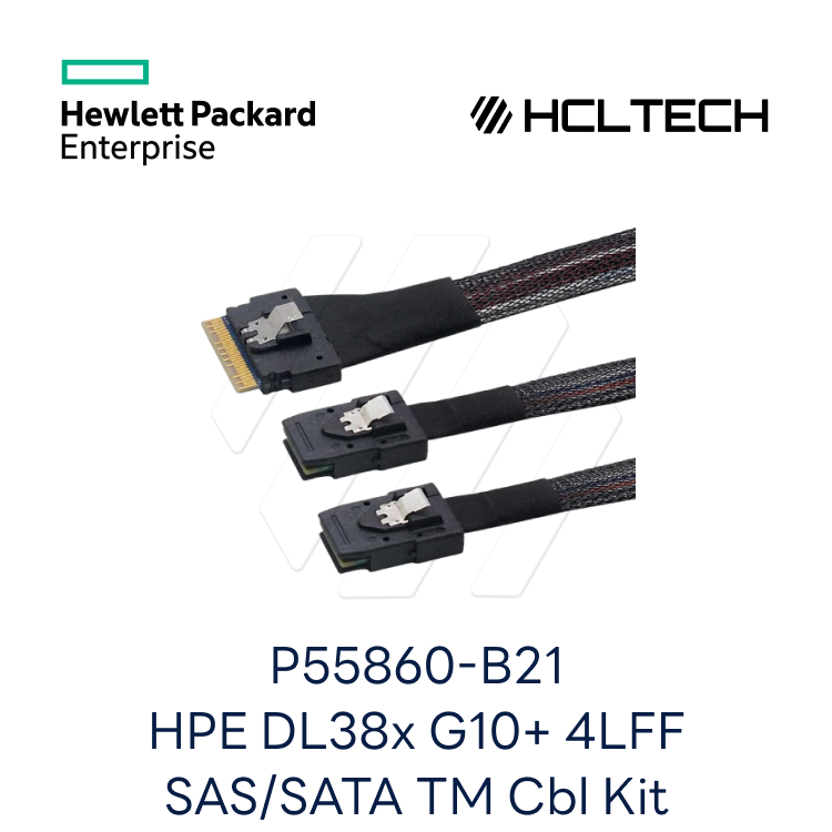 P55860-B21 HPE DL38x G10+ 4LFF SAS/SATA TM Cbl Kit : 에이치씨엘테크